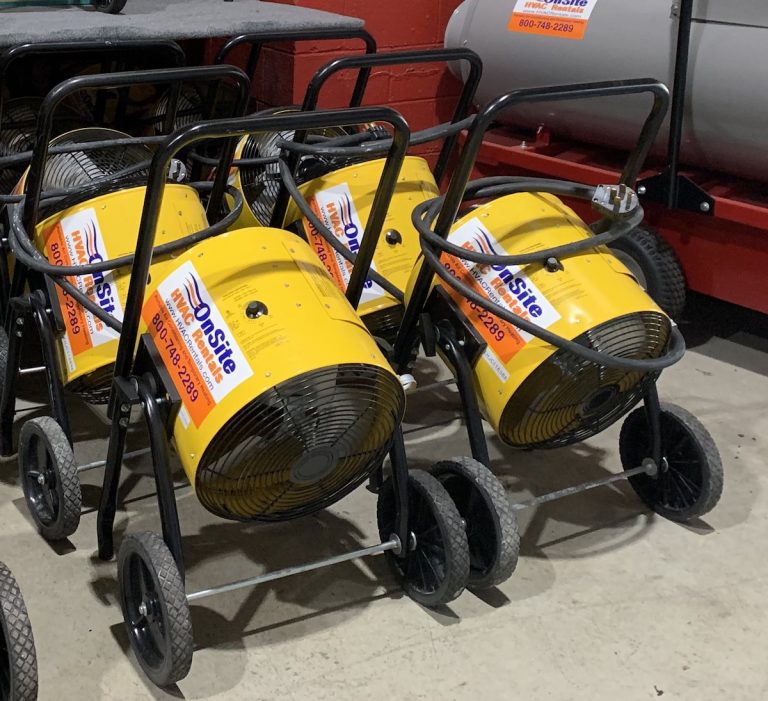 Heater Rentals for Construction Sites | OnSite HVAC Rentals