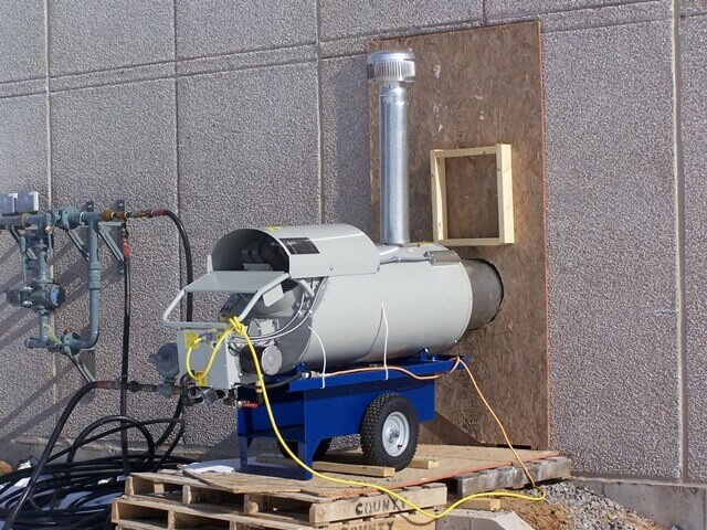 Portable Indirect Fired Heater Rentals | OnSite HVAC Rentals
